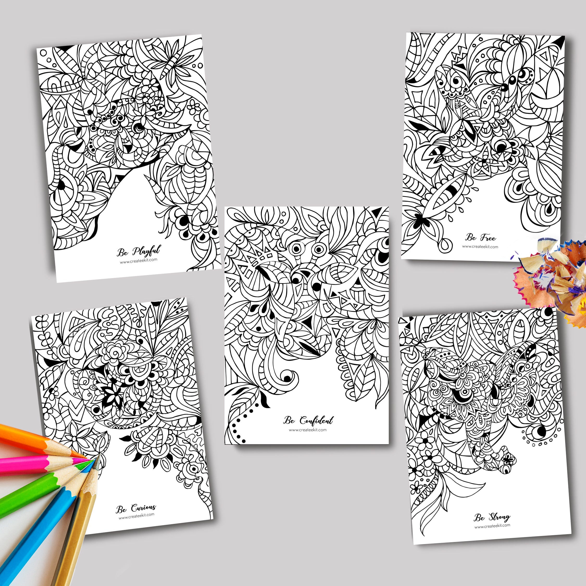coloring pages of cards